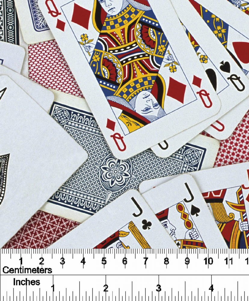 Playing Cards gift-wrap with gift tag x 25 • Photowrap